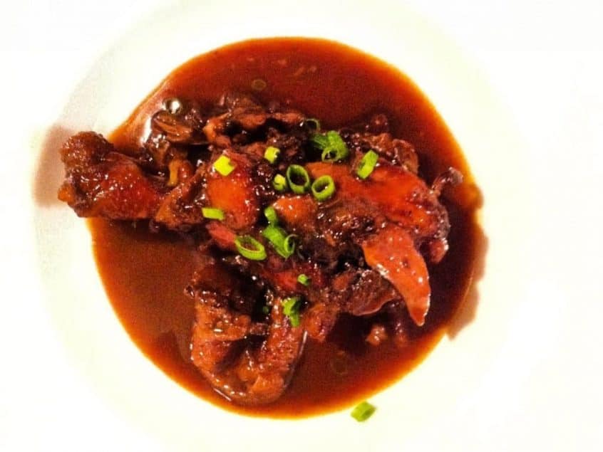 Recipe: Garlic chicken with plums - the pig & quill