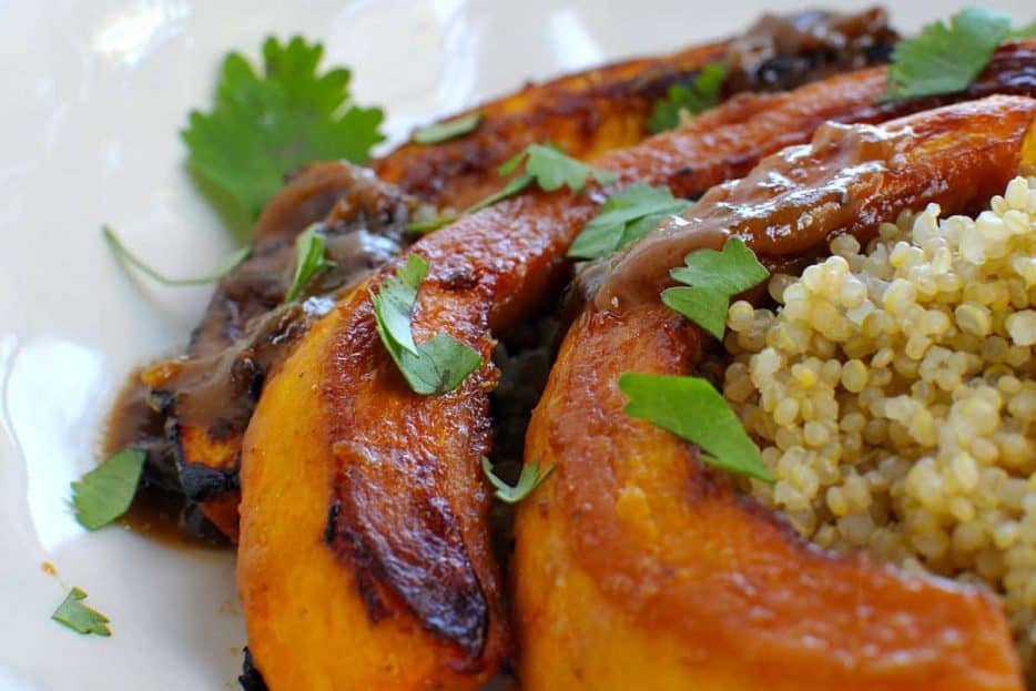 Roasted Miso-Glazed Pumpkin (vegan & gluten-free) - the pig & quill