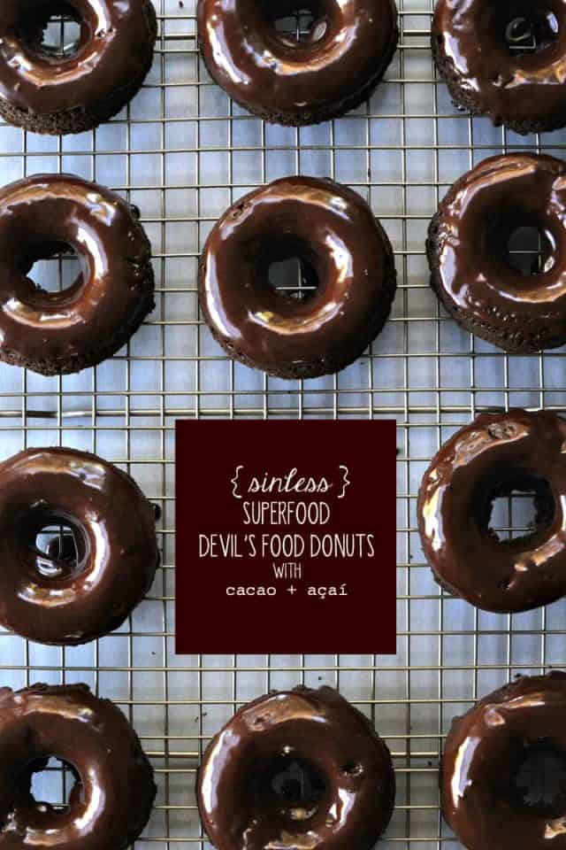 Sinless Superfood Devil's Food Donuts + a Sambazon Giveaway - # ...