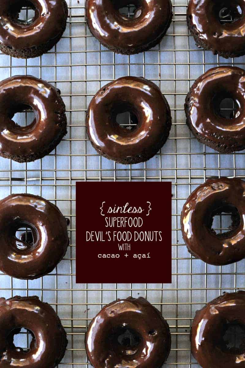 Sinless Superfood Devil's Food Donuts + a Sambazon Giveaway - # ...