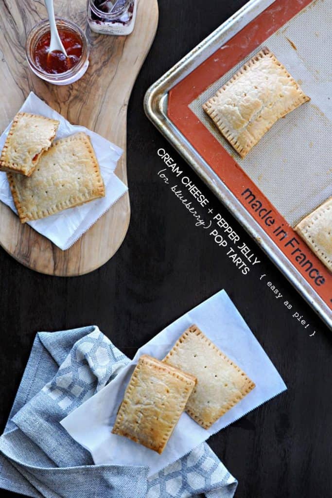 cream cheese + pepper jelly (or blueberry) pop tarts - the pig & quill