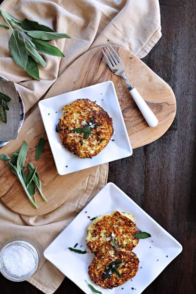 Parmesan-Ricotta Spaghetti Squash Fritters with Crispy Fried Sage - the ...