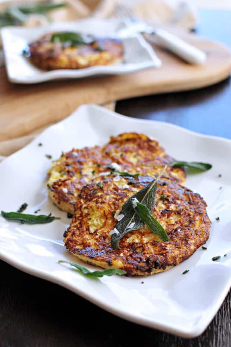 Parmesan-Ricotta Spaghetti Squash Fritters with Crispy Fried Sage - the ...