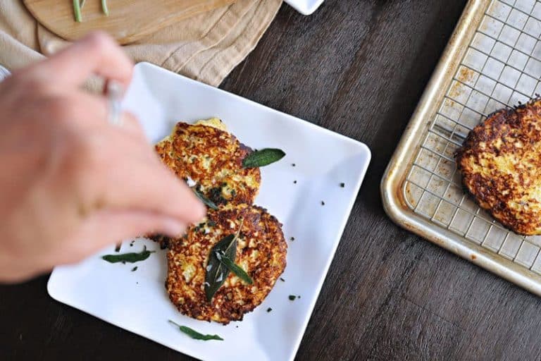 Parmesan-Ricotta Spaghetti Squash Fritters with Crispy Fried Sage - the ...