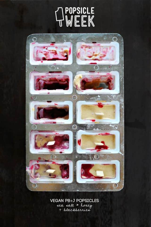 vegan pb + j popsicles // #popsicleweek! - the pig & quill