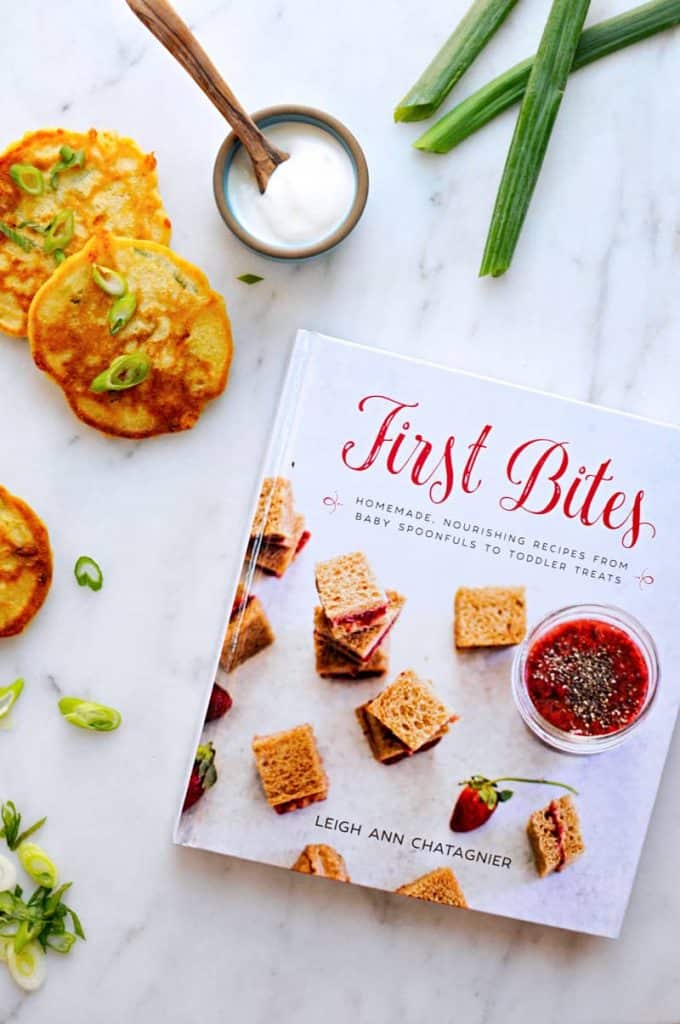 Cheesy Corn + Scallion Cakes (with Maple'd Greek Yogurt) - the pig & quill