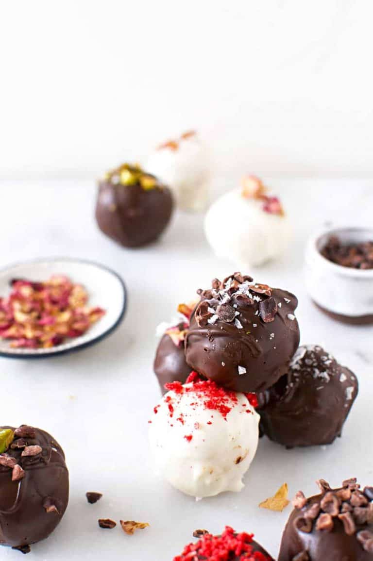 Vegan Coconut Truffles Two Ways (gluten-free) - the pig & quill