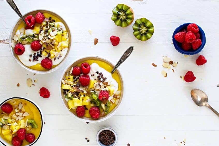 Mango Creamsicle Smoothie Bowls - the pig & quill