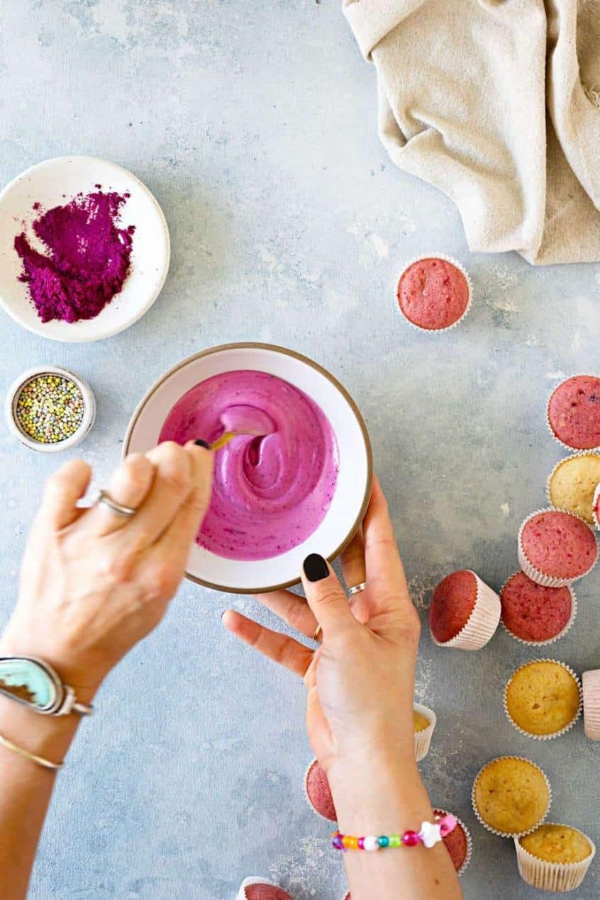 Pink Mini Vegan Donut Muffins - the pig & quill