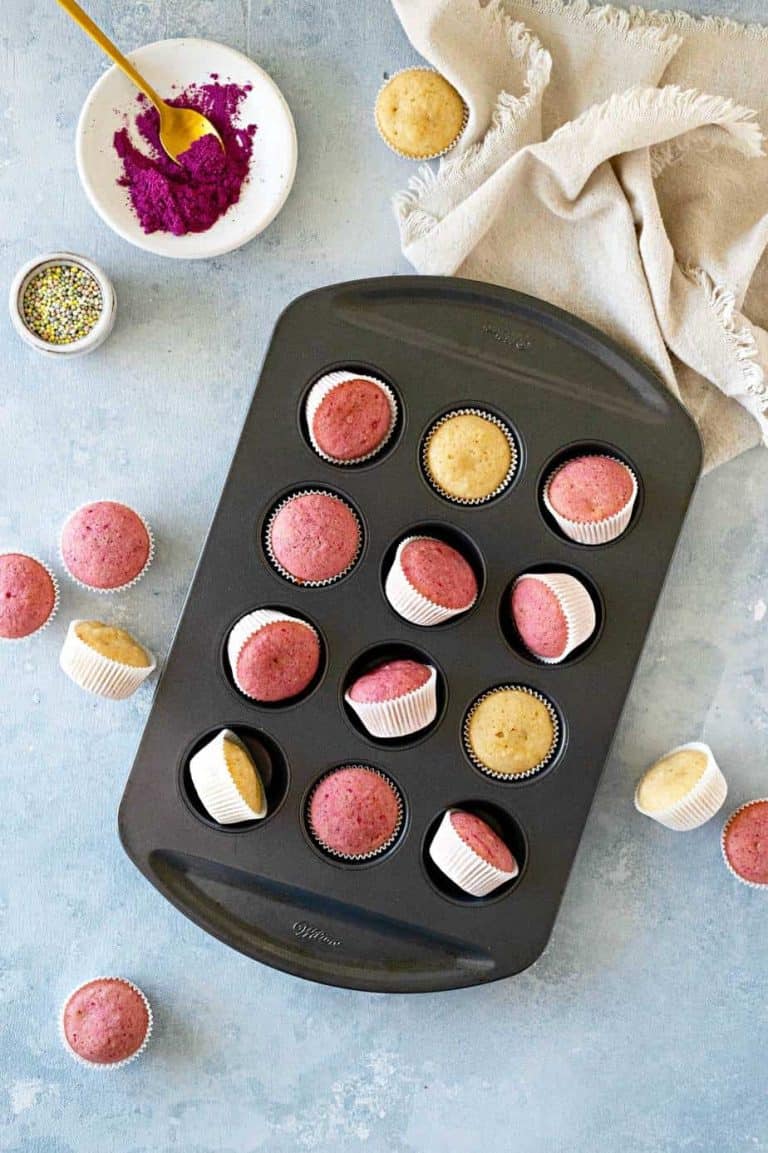 Pink Mini Vegan Donut Muffins - the pig & quill