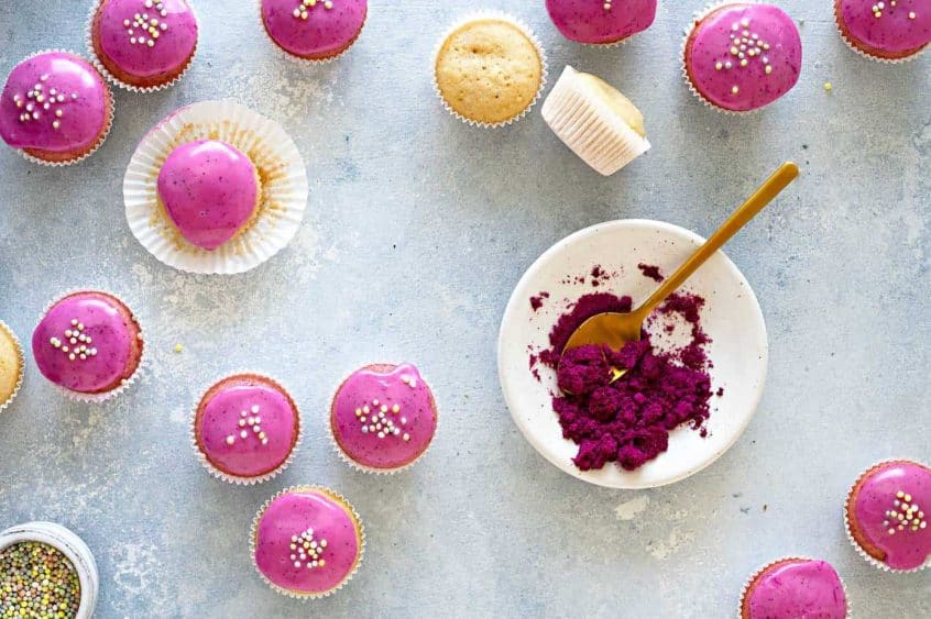 Pink Mini Vegan Donut Muffins - the pig & quill